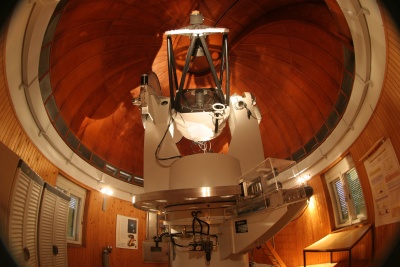 Night at the astronomical observatory